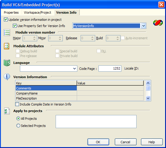 What's new in FinalBuilder 4 - Property Sets